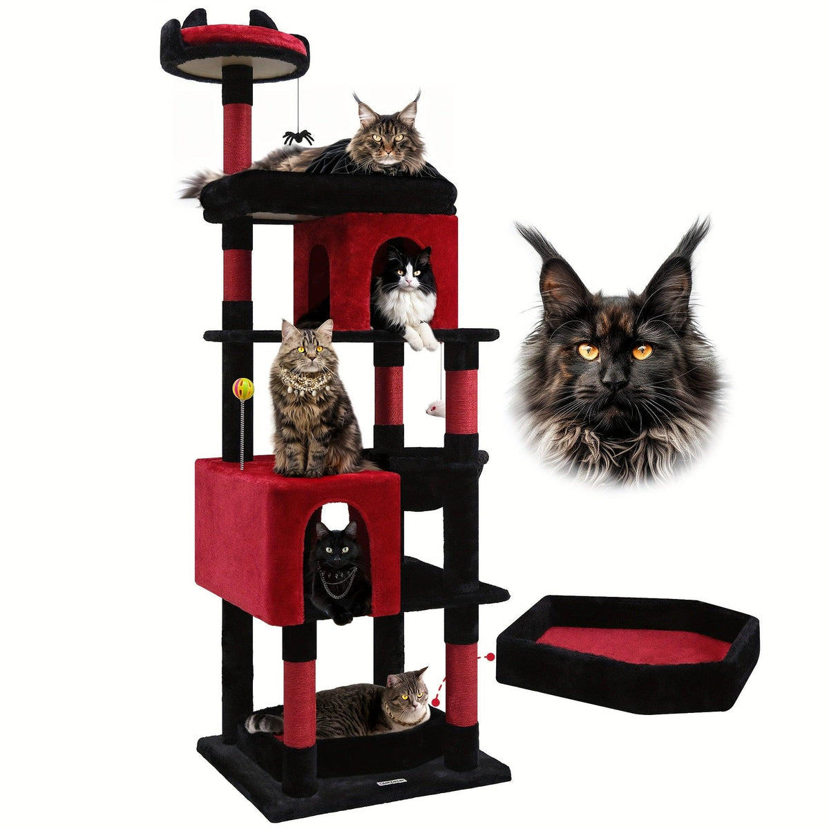 Vampire Heavy Duty Gothic Cat Tree for Large Cats