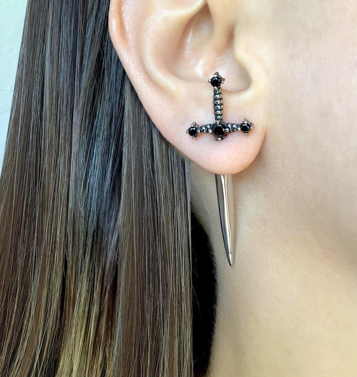 Sword Dagger Earrings